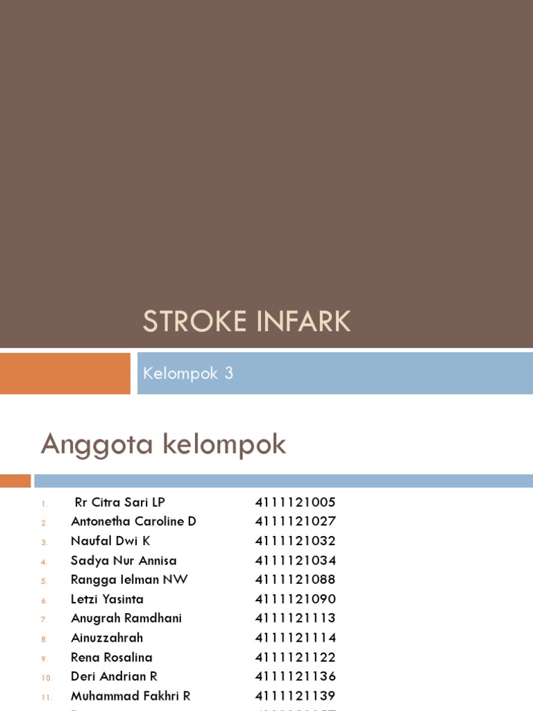Stroke Infark | PDF