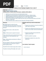Short Vowels Lesson Plan | PDF | Phonics | Lesson Plan
