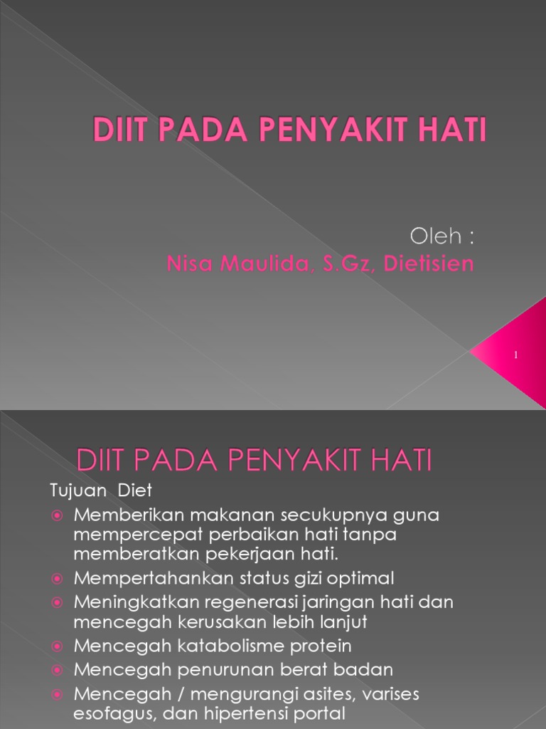 Diet Pada Penyakit Hati | PDF