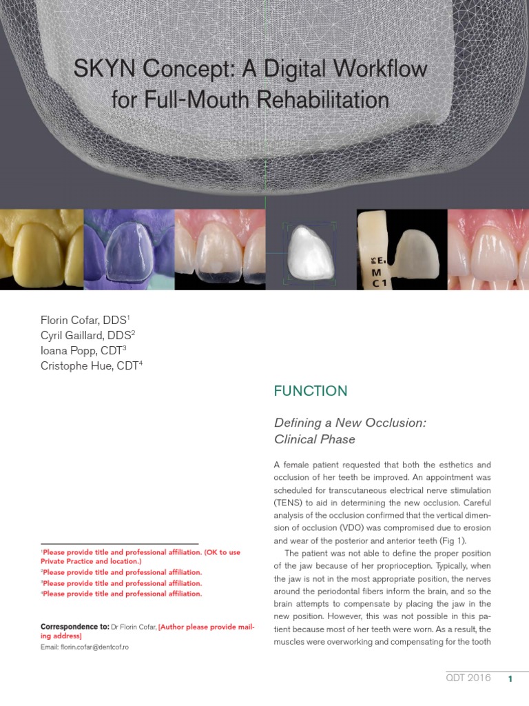 QDT Cofar | Download Free PDF | Animal Anatomy | Dentistry