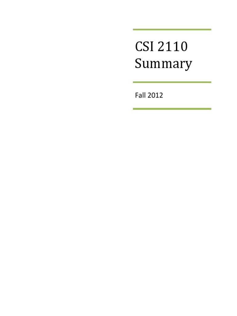 Csi 2110 Summary Pdf Pdf Graph Theory Mathematical Relations