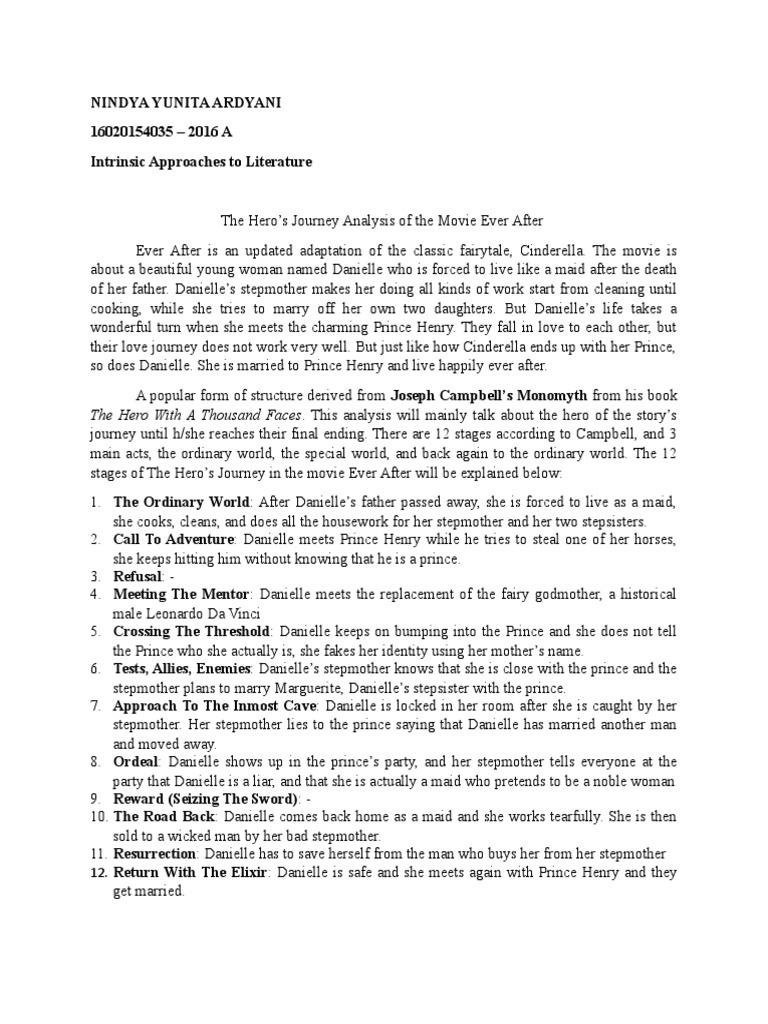 The Hero's Journey Analysis of The Movie Ever After | PDF | Hero