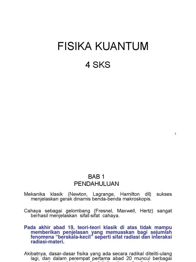 Fisika Kuantum | PDF