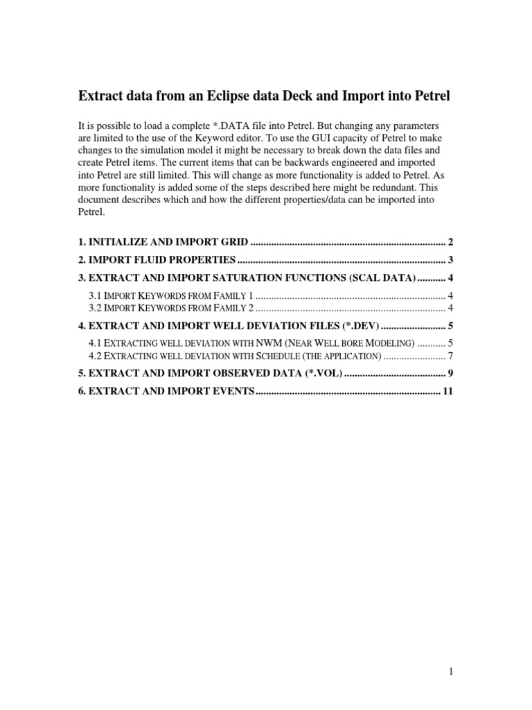 Eclipse To Petrel | PDF | Menu (Computing) | Computer File