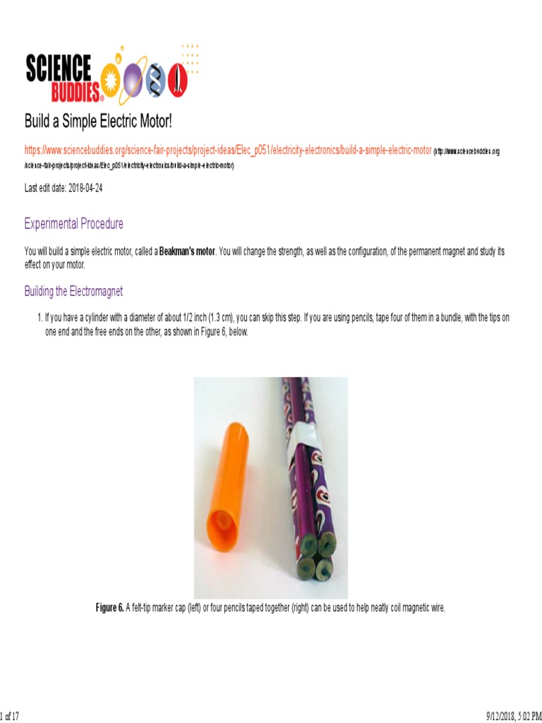 Elec p051 Procedure | PDF | Magnet | Electric Current