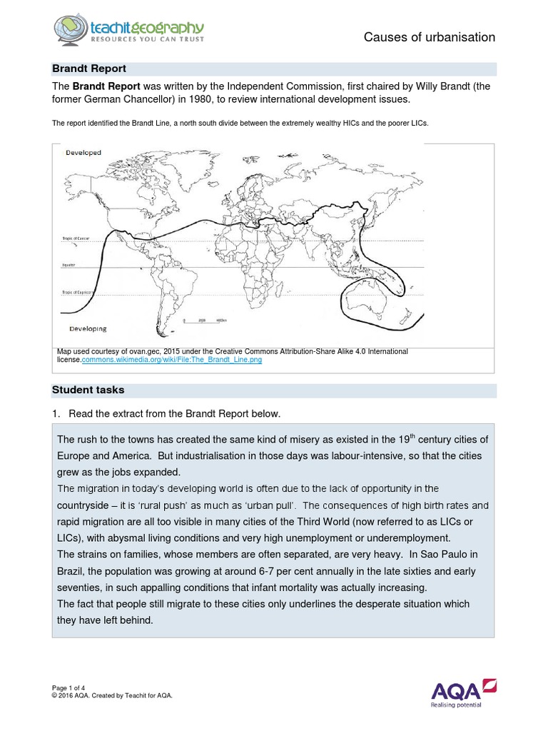 Causes of Urbanization | Human Migration | Urbanization