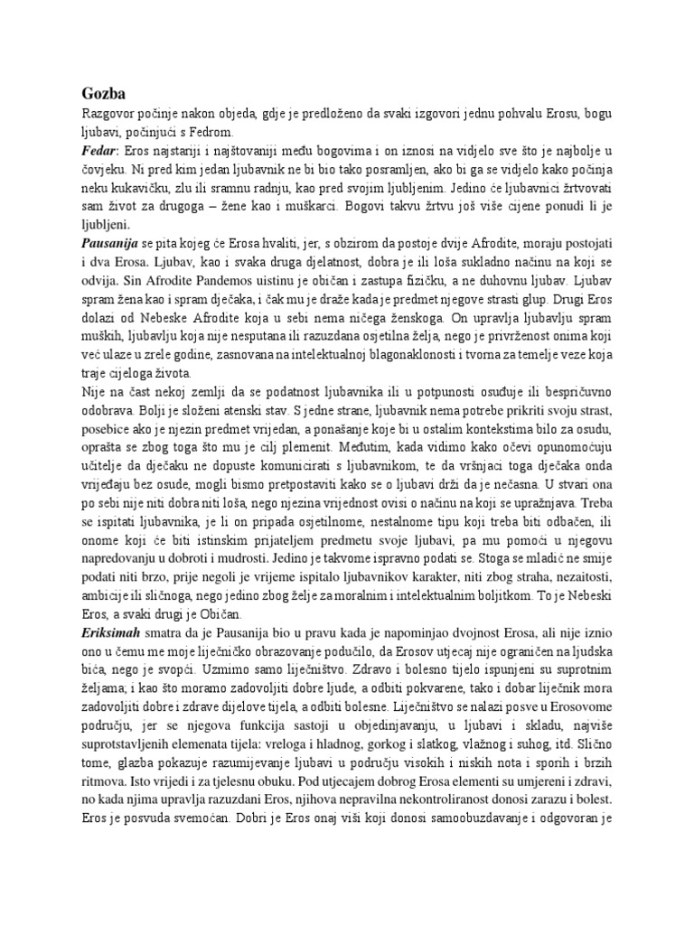 Platon - Gozba, Fedar, Ion, Država | PDF