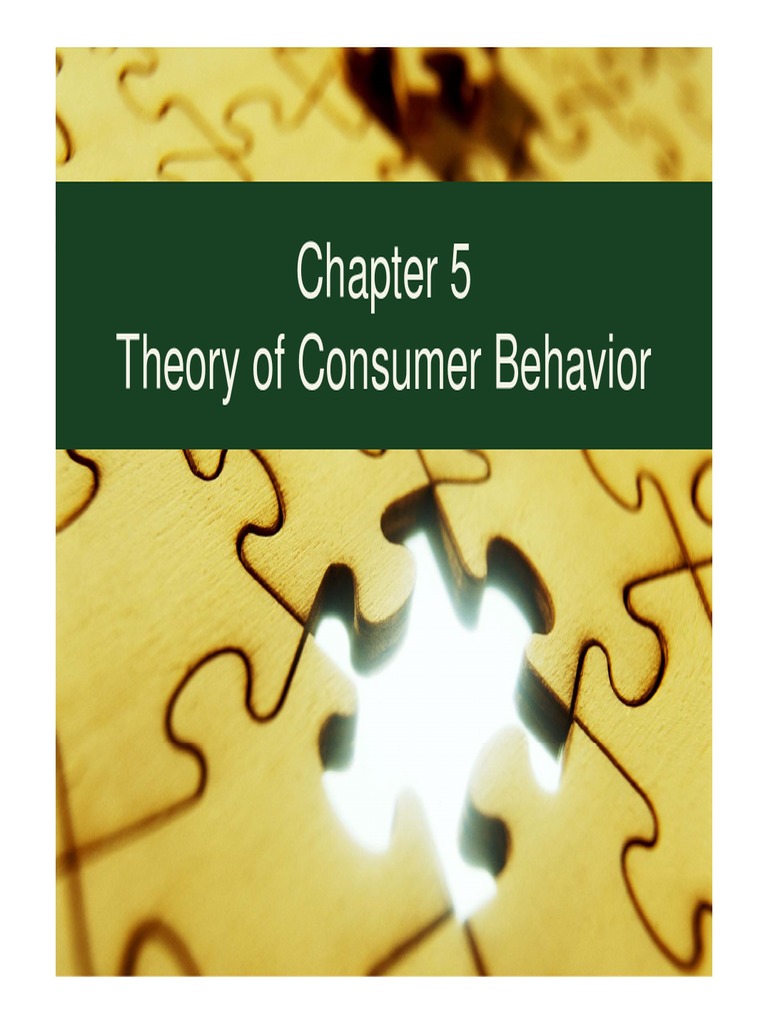 Chapter 5. Theory of Consumer Behavior | PDF | Demand | Utility