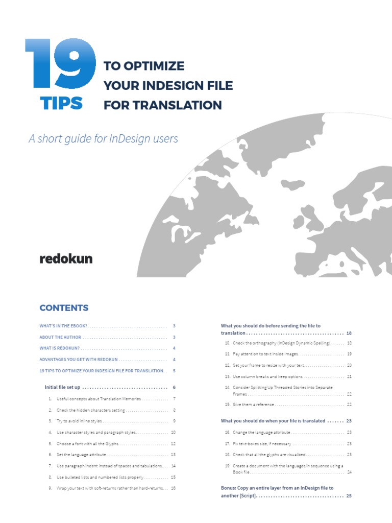 Optimize Your Indesign File Ebook | PDF | Adobe In Design | Typefaces