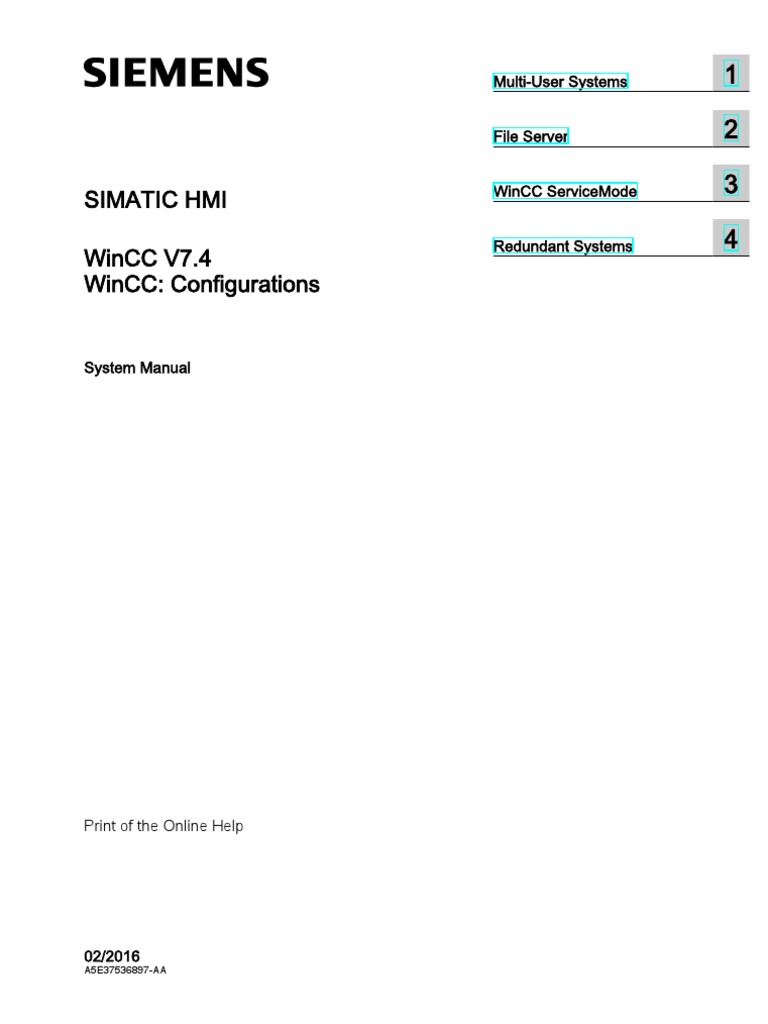WinCC Configuration | PDF | Client (Computing) | Server (Computing)