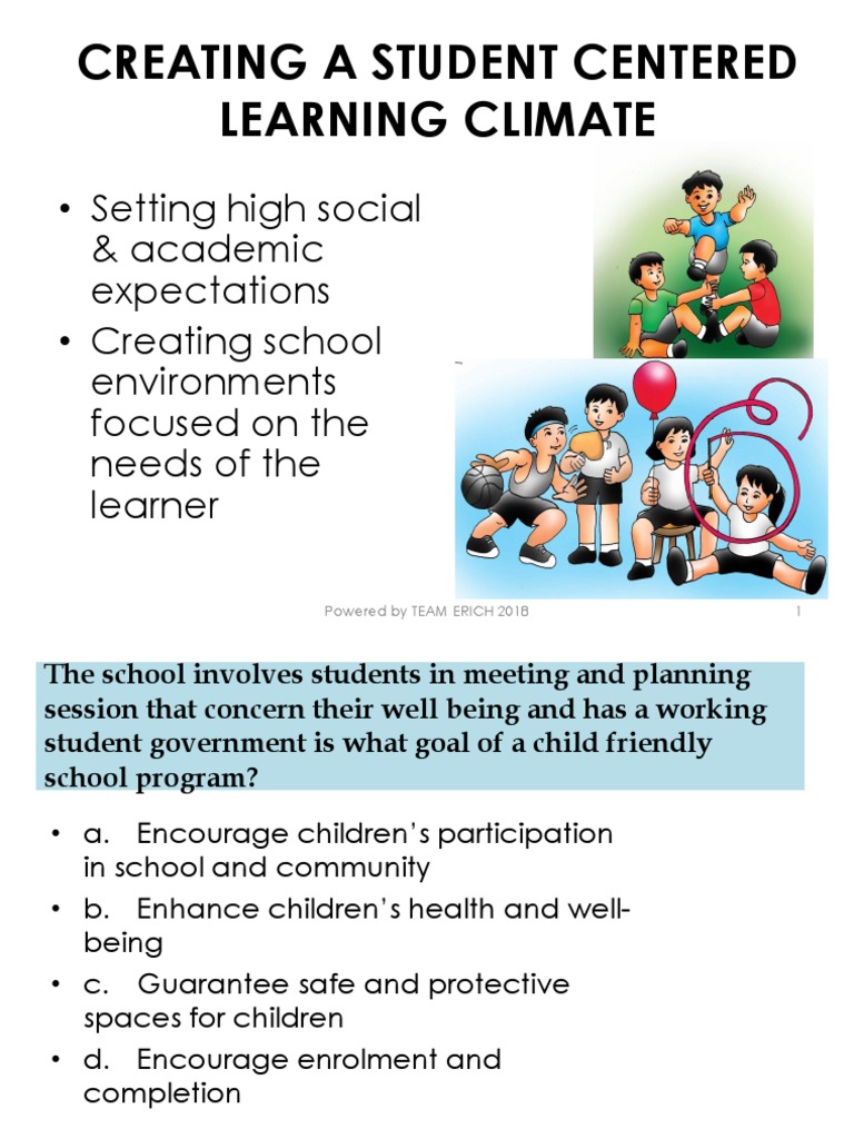 Creating A Student Centered Learning Climate | PDF | Classroom ...
