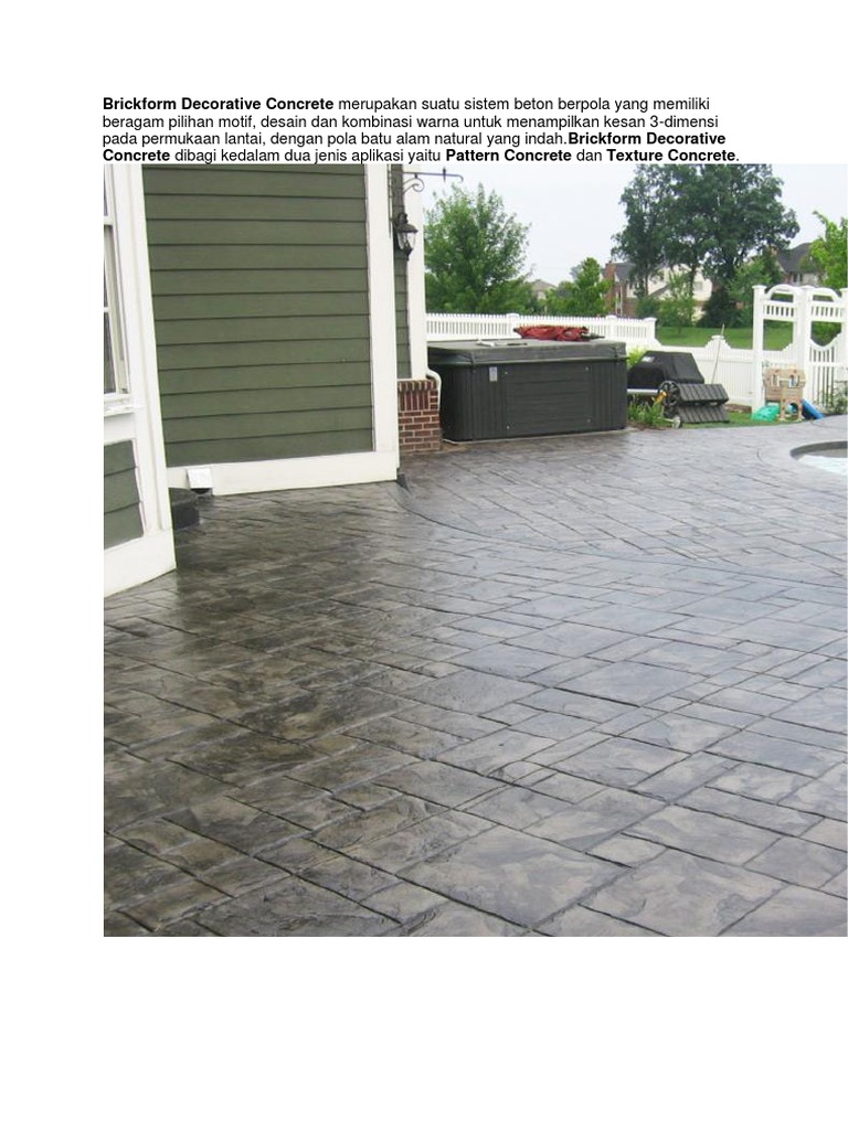 Brickform Decorative Concrete | PDF