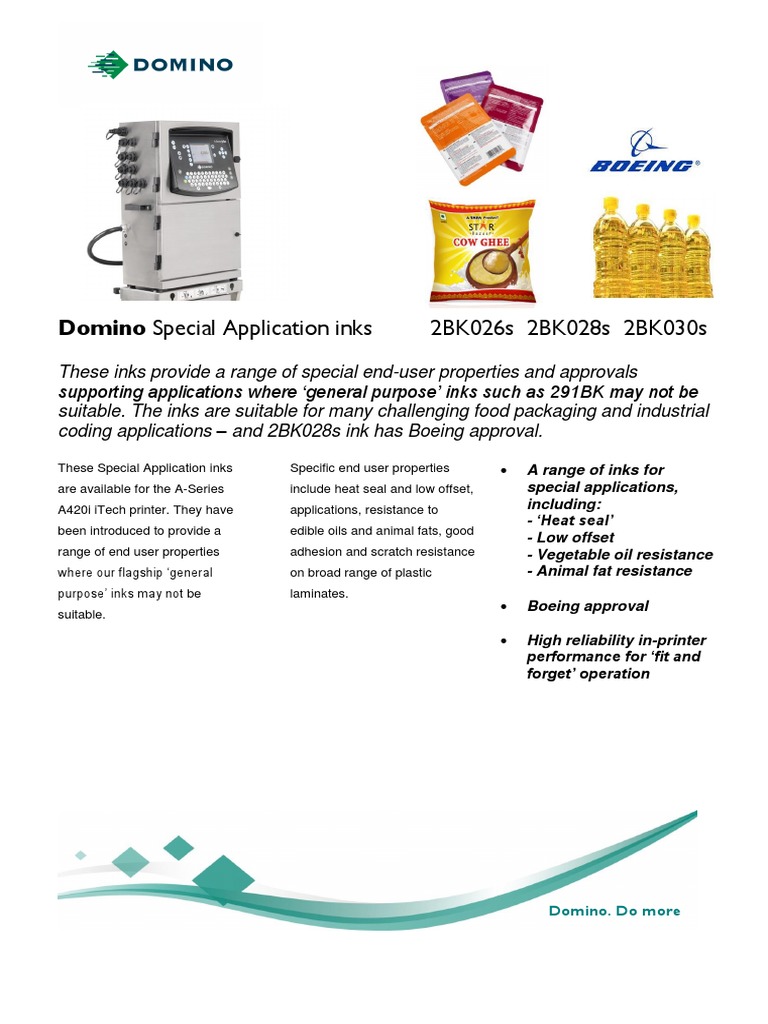 Tintas Domino Serie AX | Download Free PDF | Ink | Vegetable Oil