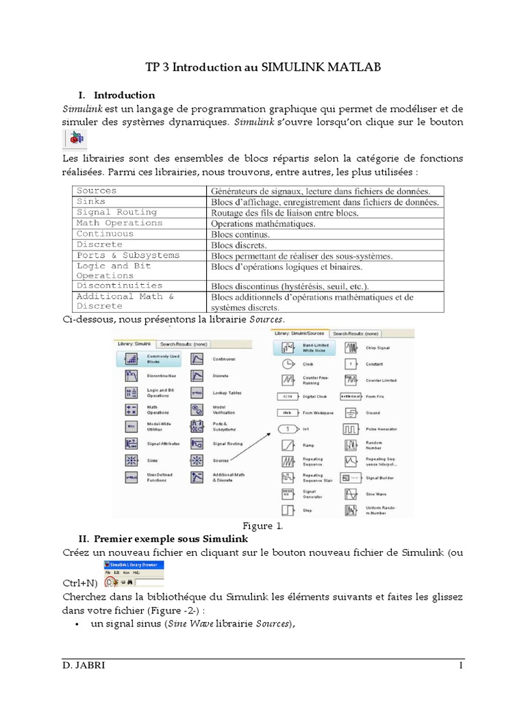 Tp3 Introduction Simulink Matlab | PDF | Programmation informatique | Ingénierie informatique