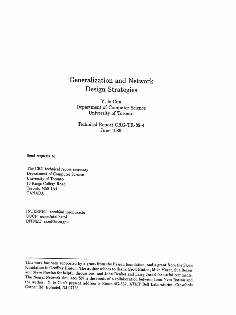 Generalization and Network Design Strategies | PDF