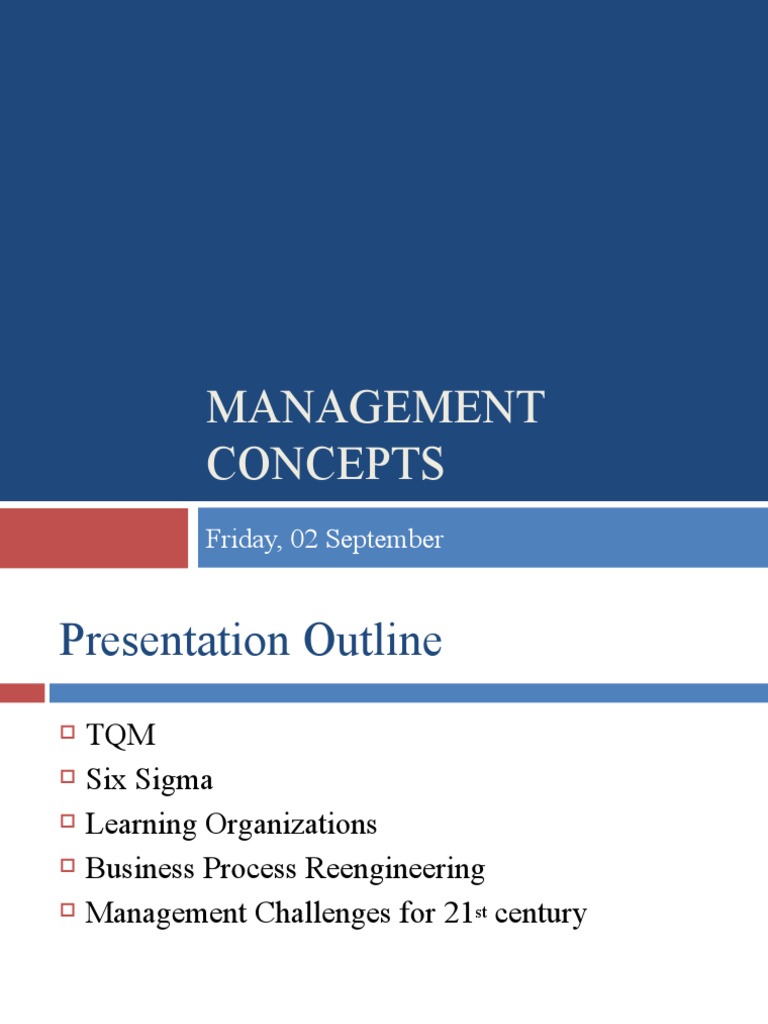 Management Concepts: Friday, 02 September | Download Free PDF | Six ...