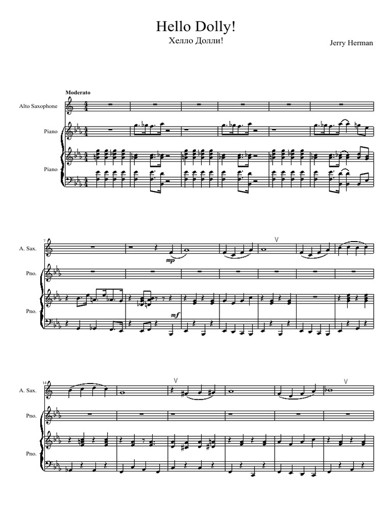 Hello Dolly Jerry Herman PDF | PDF