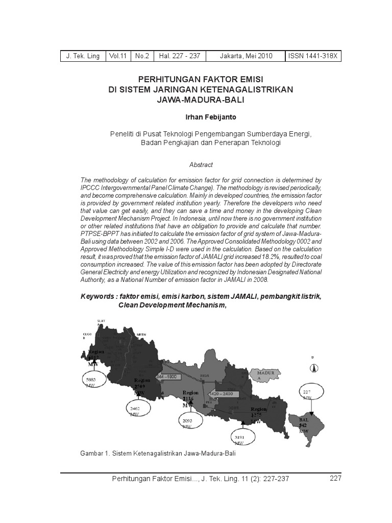 JAMALI grid emission factor calculation | PDF | Sustainable Technologies | Nature