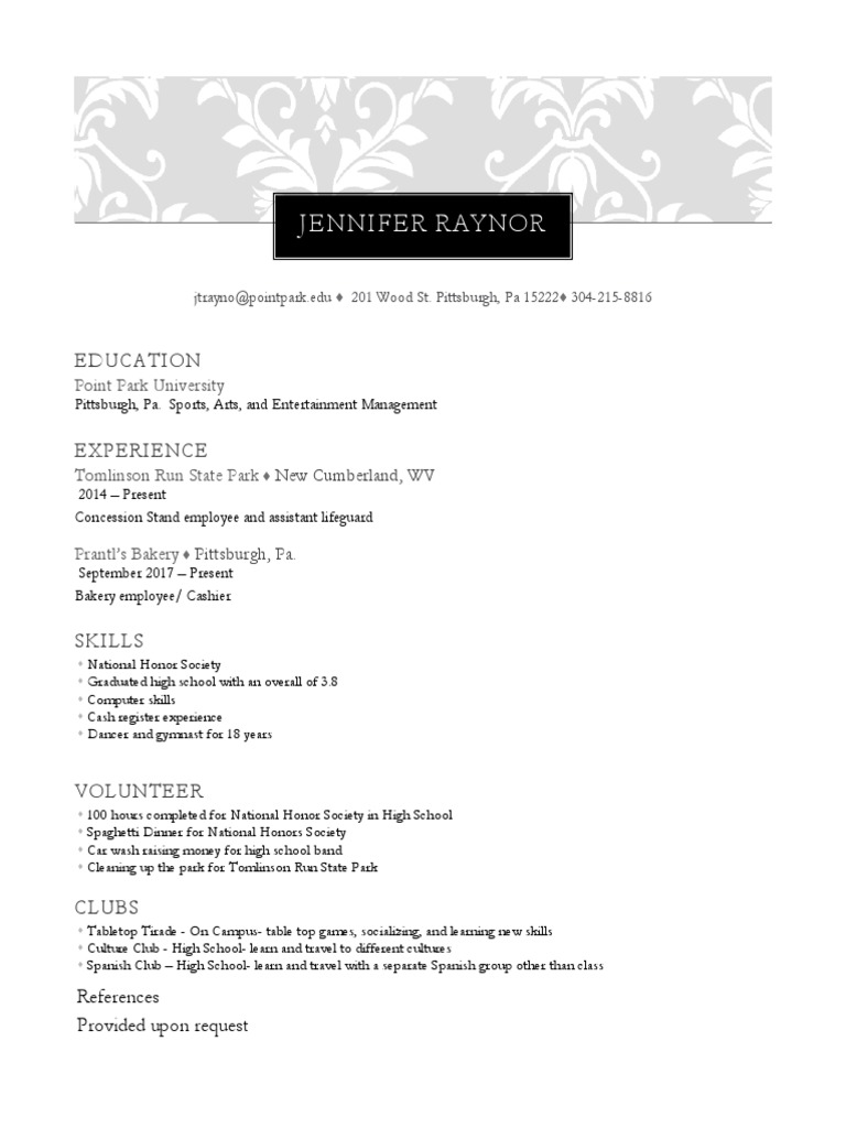 Jennifer Raynor Resume 10-6-18 | PDF | Social Science