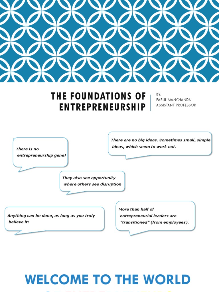 Unit 1 | PDF | Entrepreneurship | Small Business