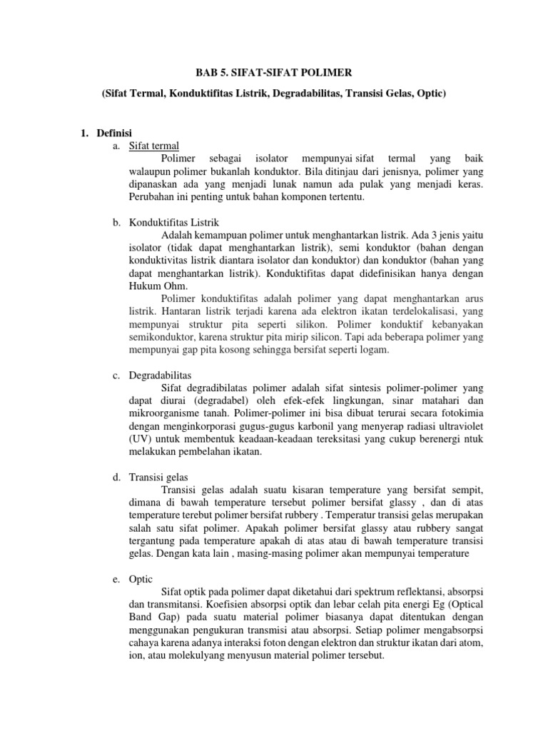 Tugas Polimer | PDF