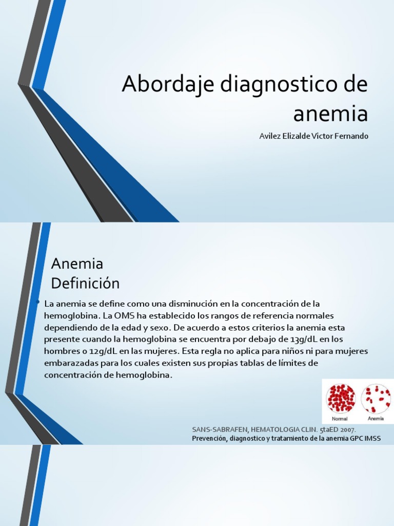 Abordaje Diagnostico de Anemia | PDF | Anemia | Anatomía