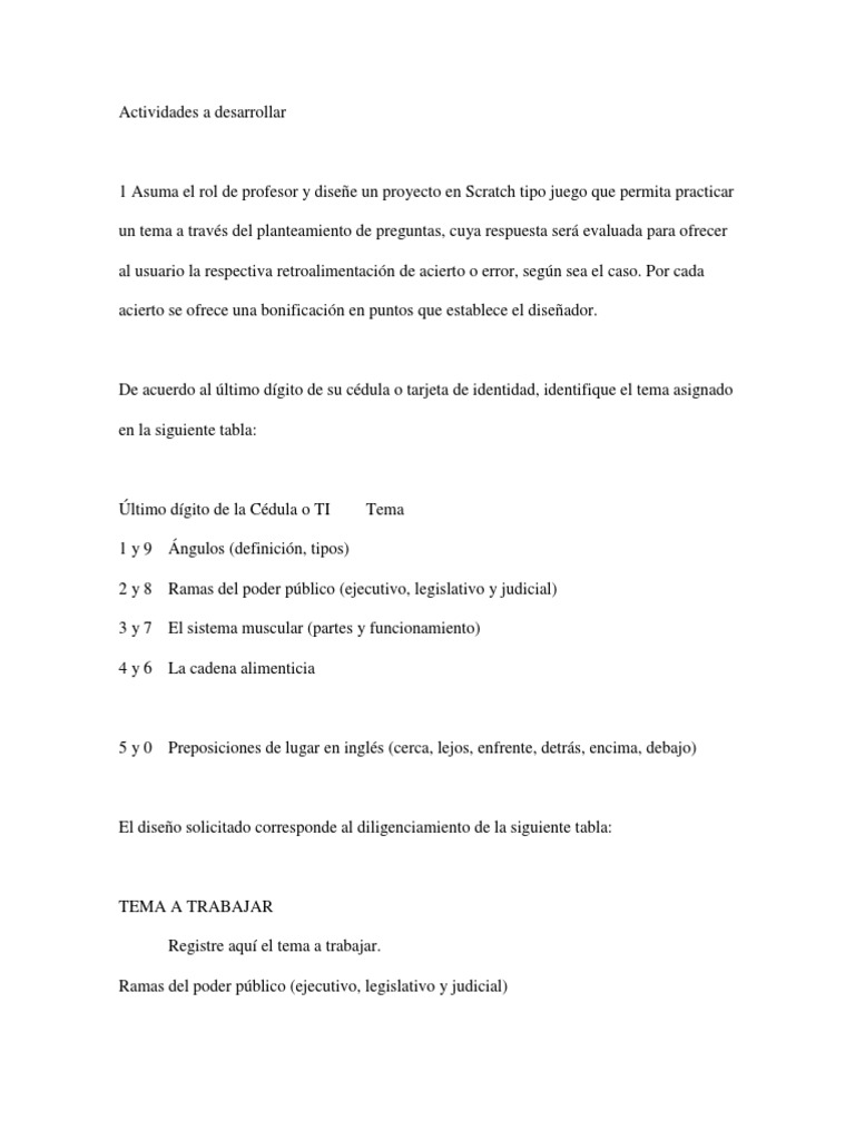 Proyecto de Juego Educativo en Scratch | PDF | Informática | Software