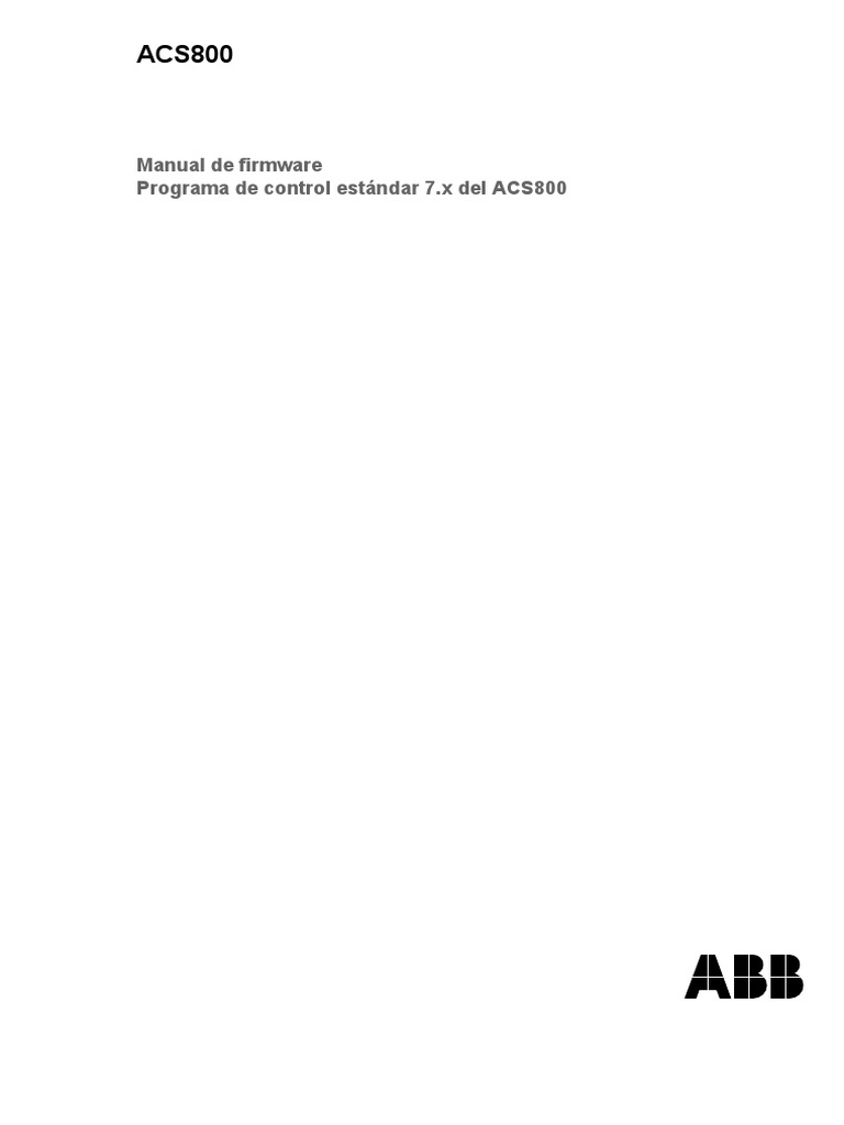 Abb Acs800 PDF | PDF | Informática | Ingenieria Eléctrica