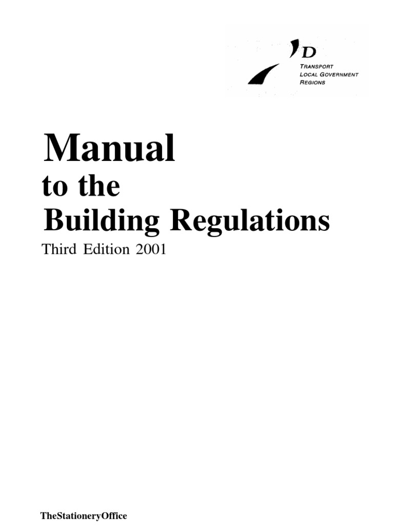 Building Regulations Manual 2001 | PDF | Government | Business