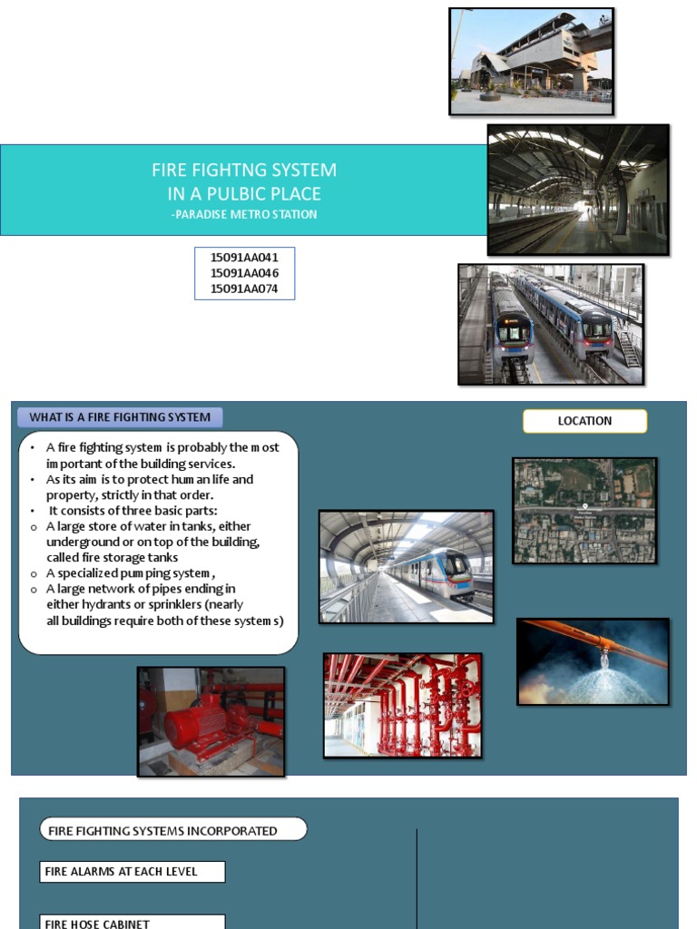 Metro Station Fire Fighting System | PDF