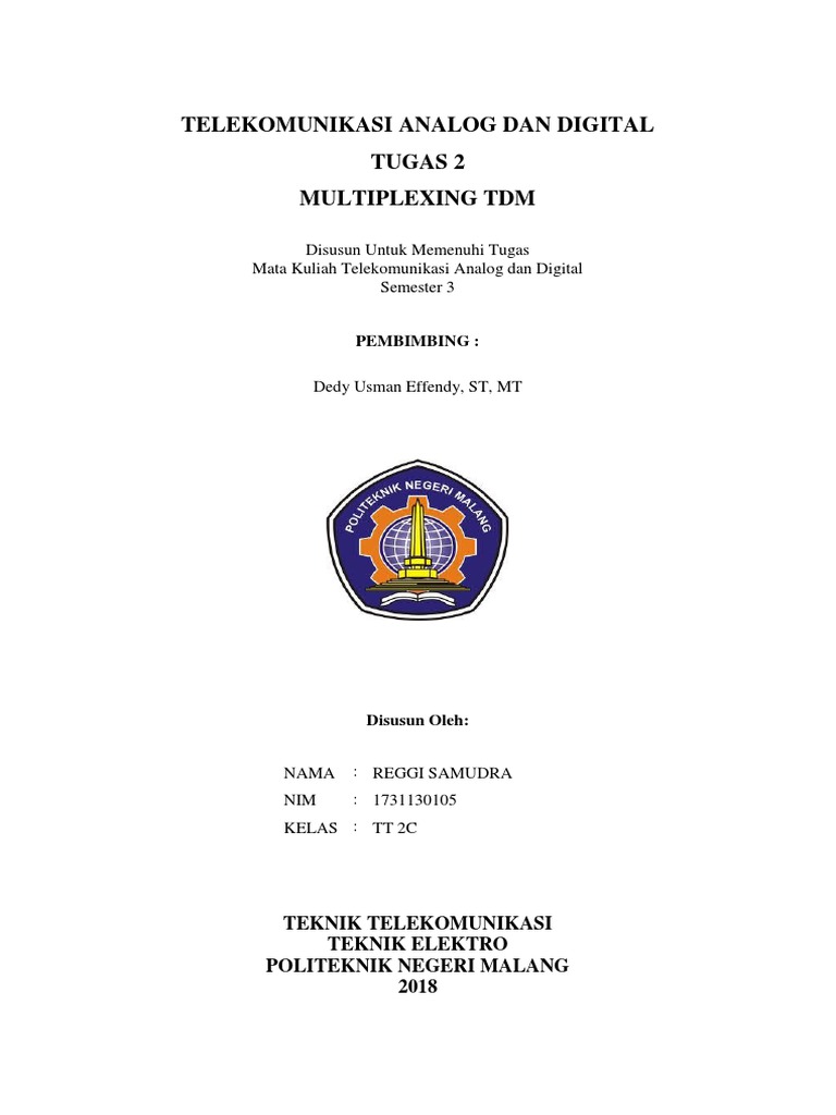 Multiplexing TDM | PDF | Metode & Bahan Ajar | Teknologi & Rekayasa