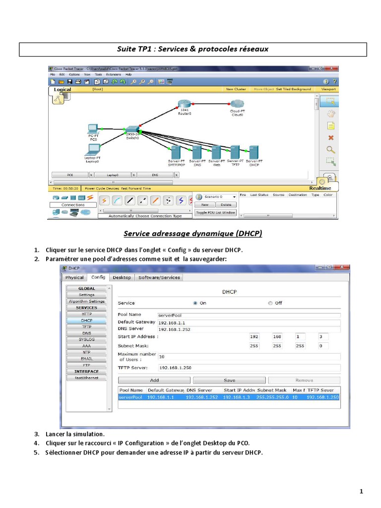 TP1 - Services Réseaux PDF | PDF | Ordinateurs