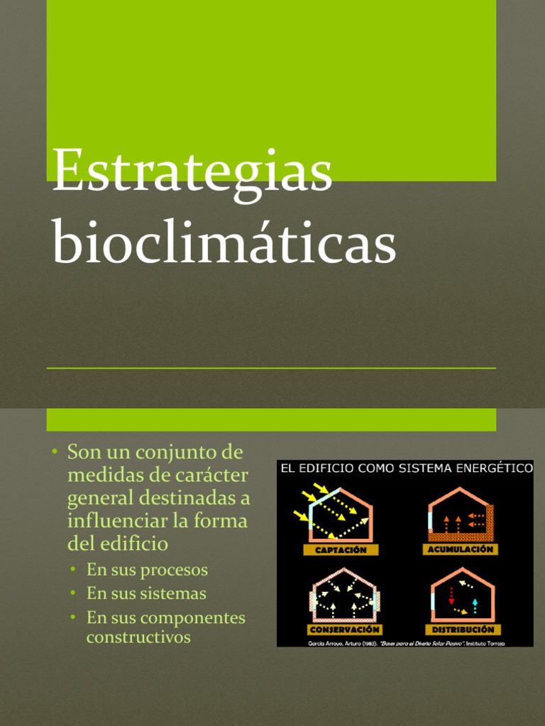 Estrategias Bioclimáticas | PDF | Ventilación (Arquitectura) | Caldera