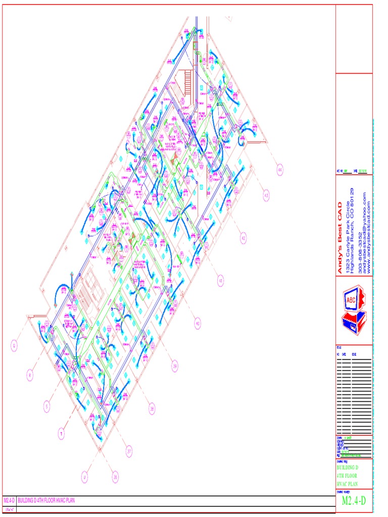 Building D 4Th Floor Hvac Plan | PDF