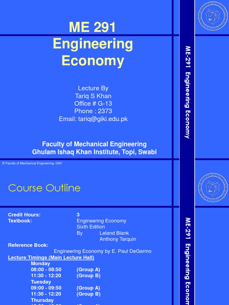 Lecture 1 Engineering Economy | PDF | Engineering | Engineer