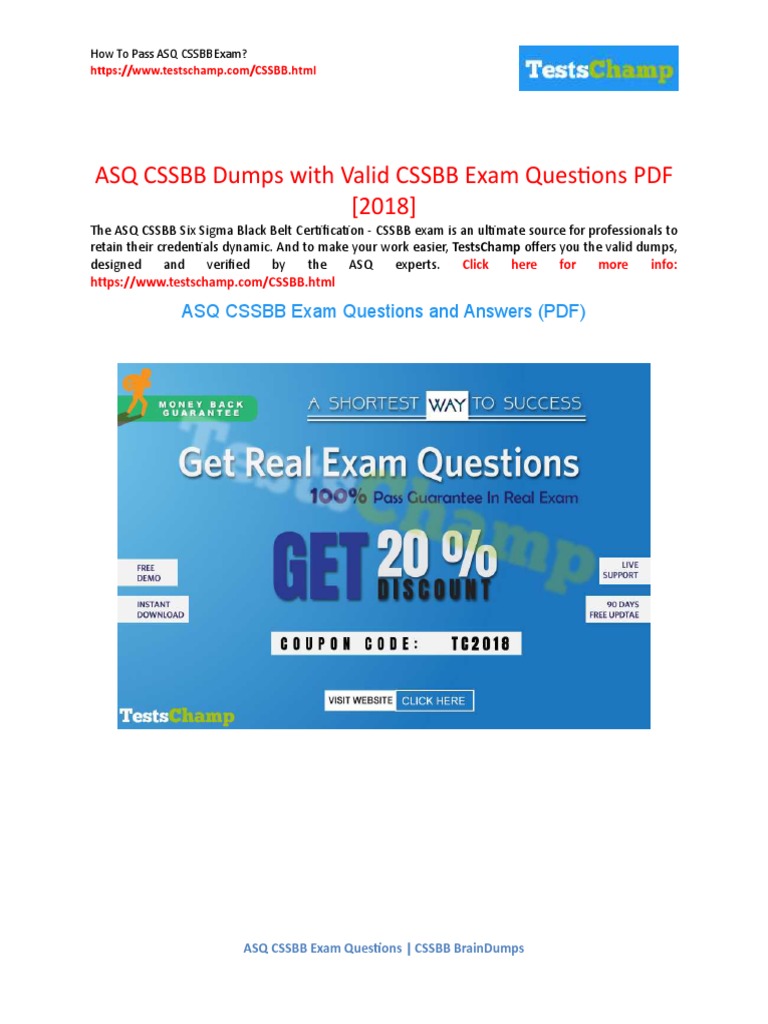 ASQ CSSBB Dumps With Valid CSSBB Exam Questions PDF (2018) | PDF | Business