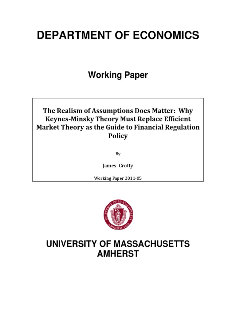 Crotty About Minsky 2011 | PDF | Capital Asset Pricing Model ...