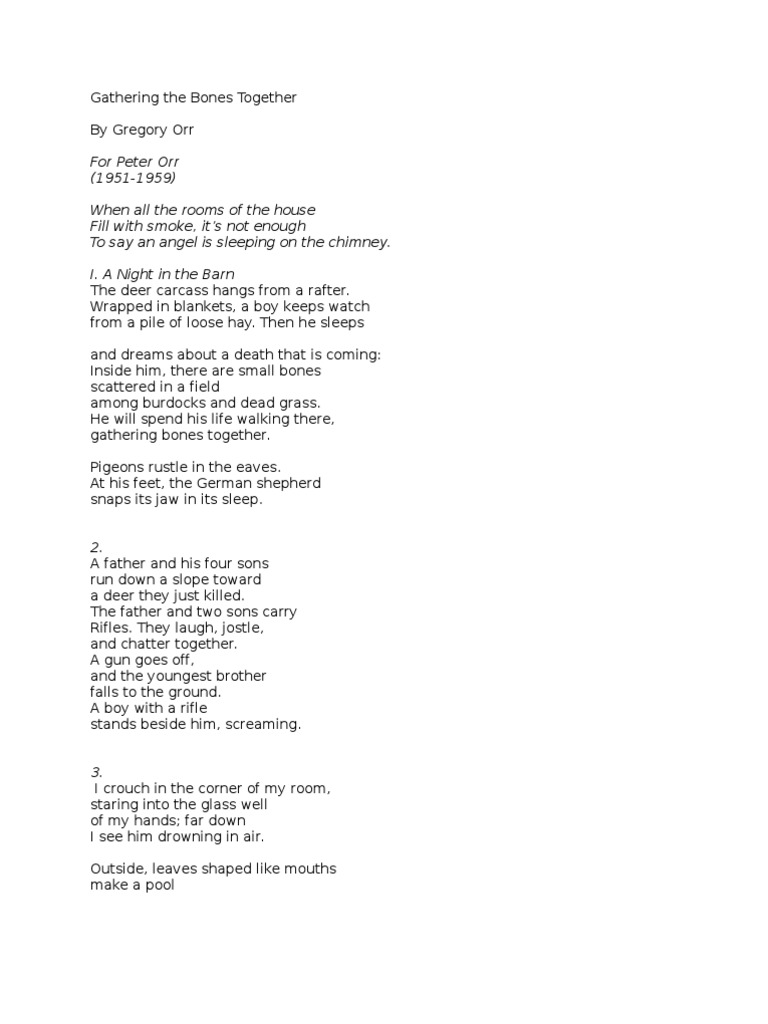 Gathering The Bones Together | PDF | Mystery, Thriller & Crime Fiction ...