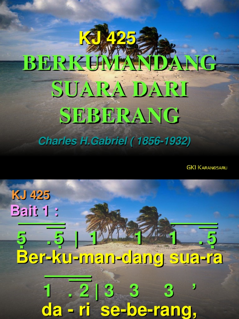 KJ 425 - Berkumandang Suara Dari Seberang .E1 | PDF