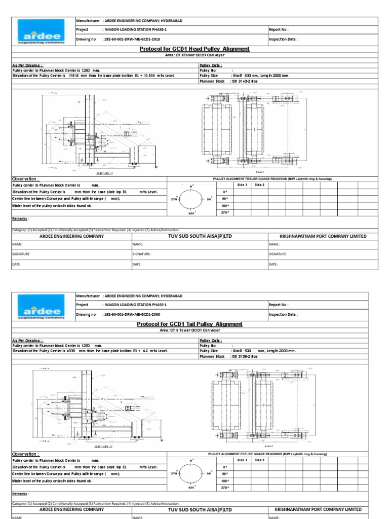 Pulleys Alignment Report-GCD1 | PDF | Manufactured Goods