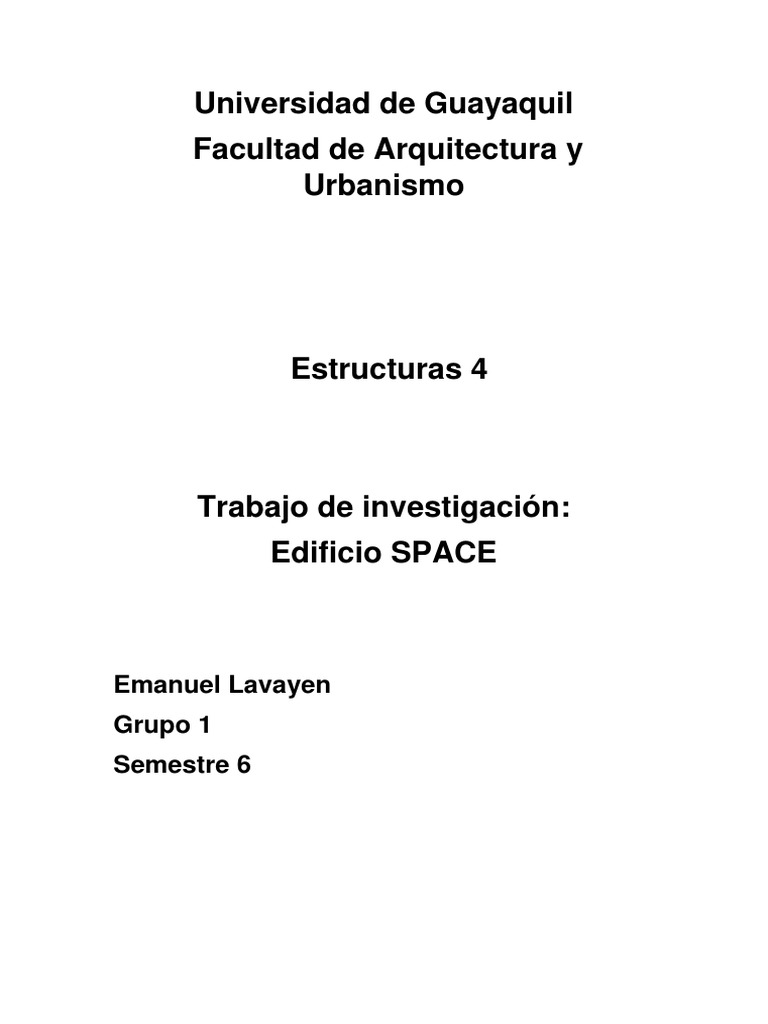 Edificio Space | PDF | Diseño | Fundación (Ingeniería)