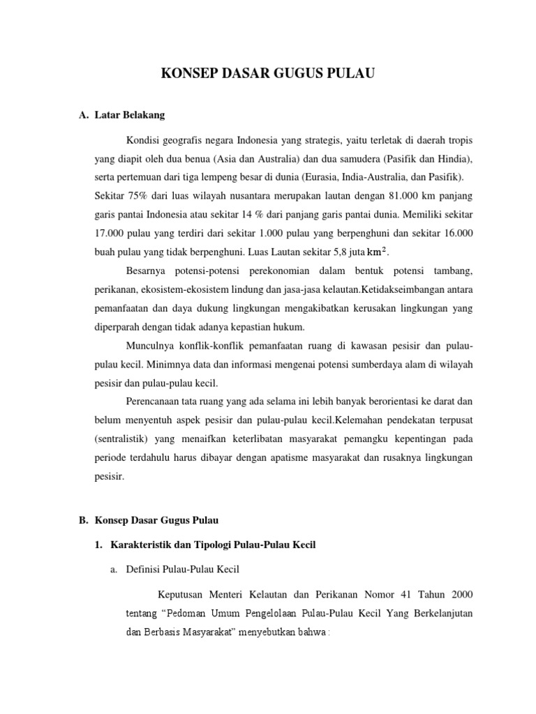 Konsep Gugus Pulau di Indonesia | PDF