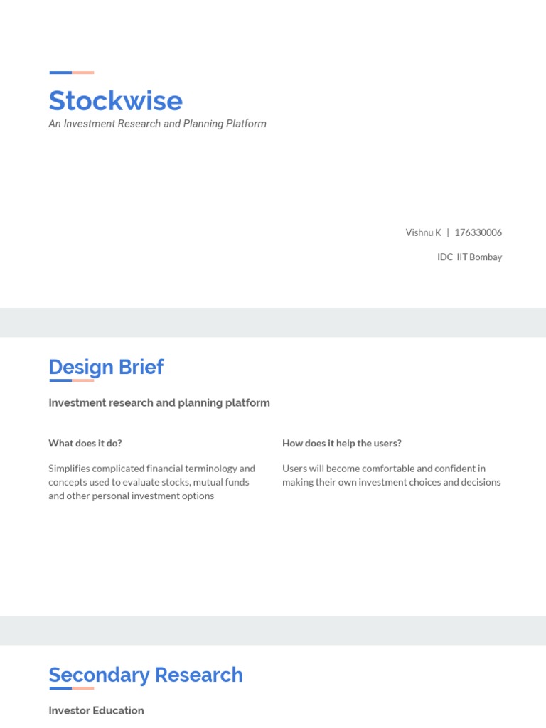 Stockwise - Investment Gamified | PDF | Investing | Technical Analysis