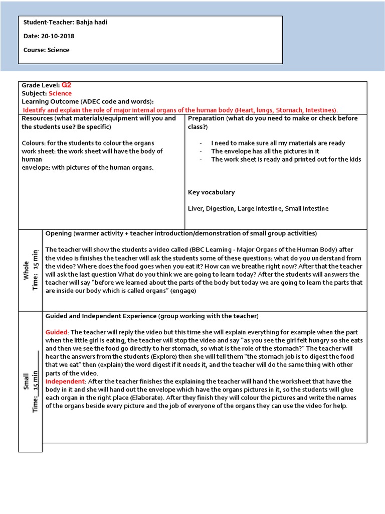 Humens Organs | PDF | Organ (Anatomy) | Teaching