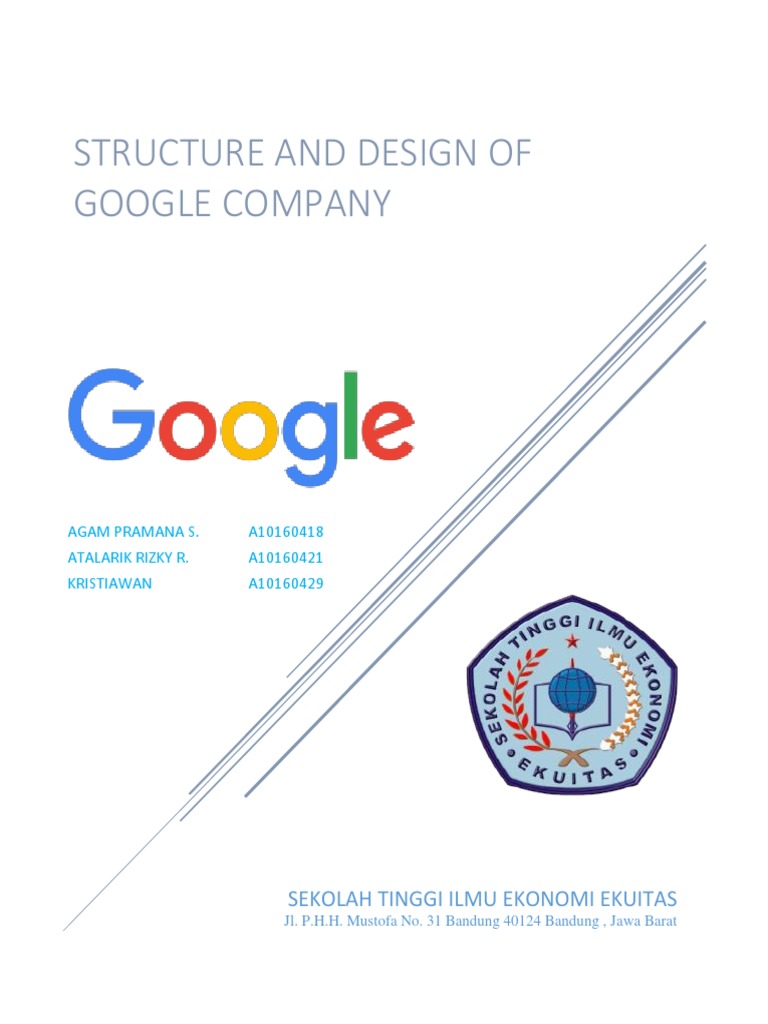 Design & Structure Google Company | PDF
