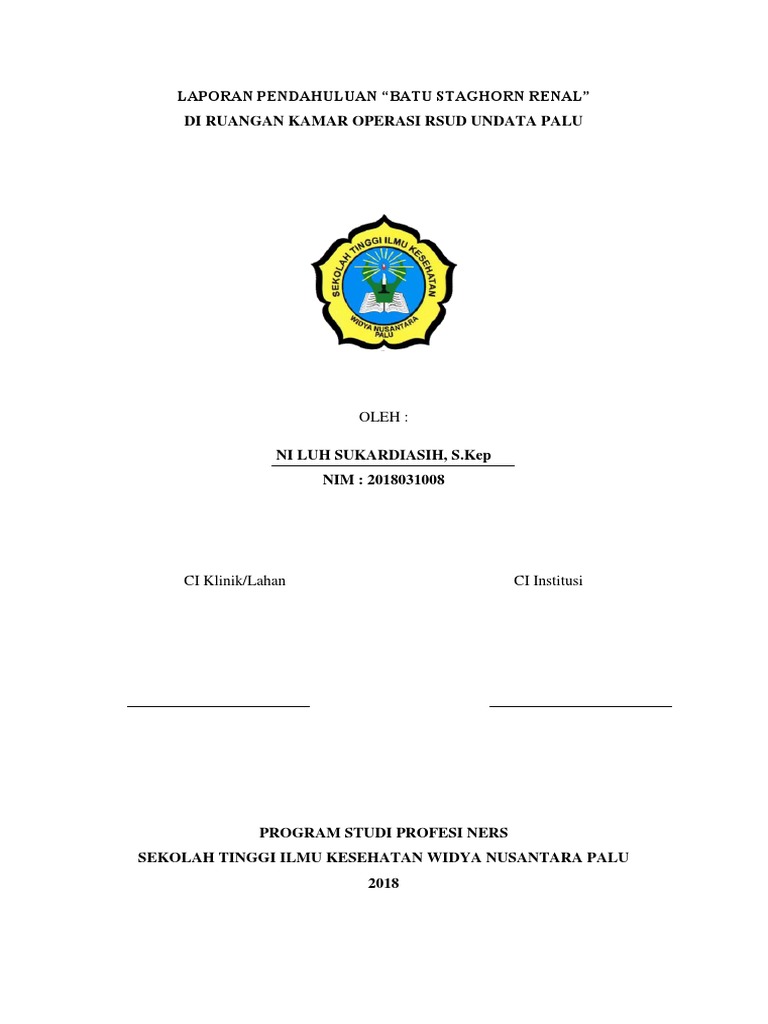 Laporan Batu Staghorn Renal | PDF | Ilmu Sosial