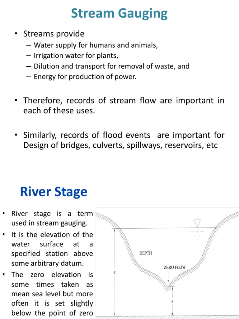 Stream Gauging Techniques Explained | PDF | Hydrology | Discharge ...