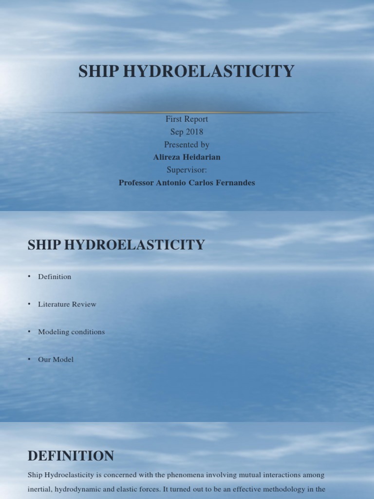 Ship Hydroelasticity | PDF | Fluid Dynamics | Waves