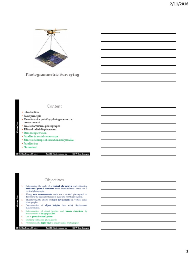 Intro To Photogrammetry - Part 2 | PDF | Stereoscopy | Topography