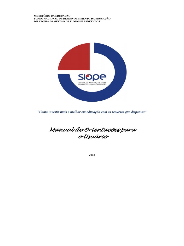 SIOPE Manual Atividade | PDF | Brasil | Orçamento